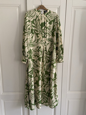 Green patterned Dress Sz 14 | eBay UK