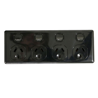 Quad Power Point - 4 Gang Socket Electrical Supplies 10A SAA GPO ...