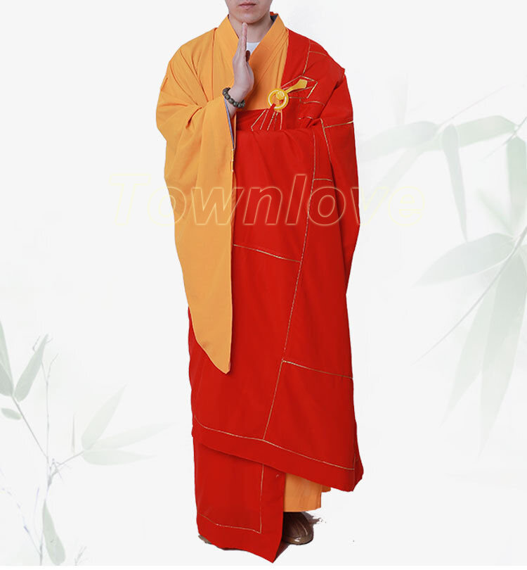 Kesa Monk Dress Zen Meditation Buddhist Priest Cassock Robe Shaolin ...