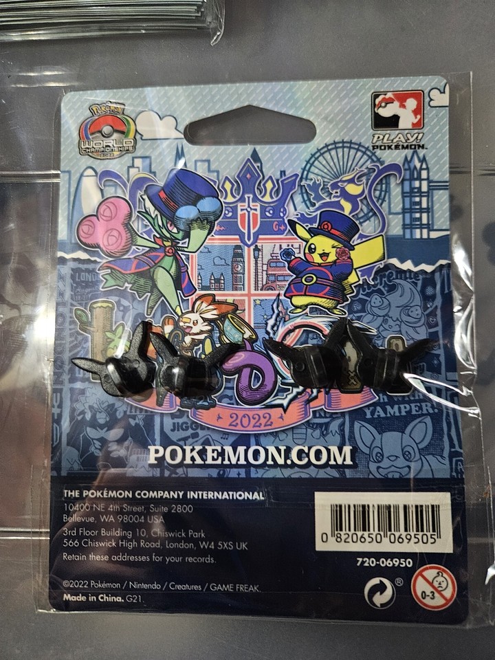 Pokemon Center London World Championships 2022 Pikachu & Roserade Pins ...
