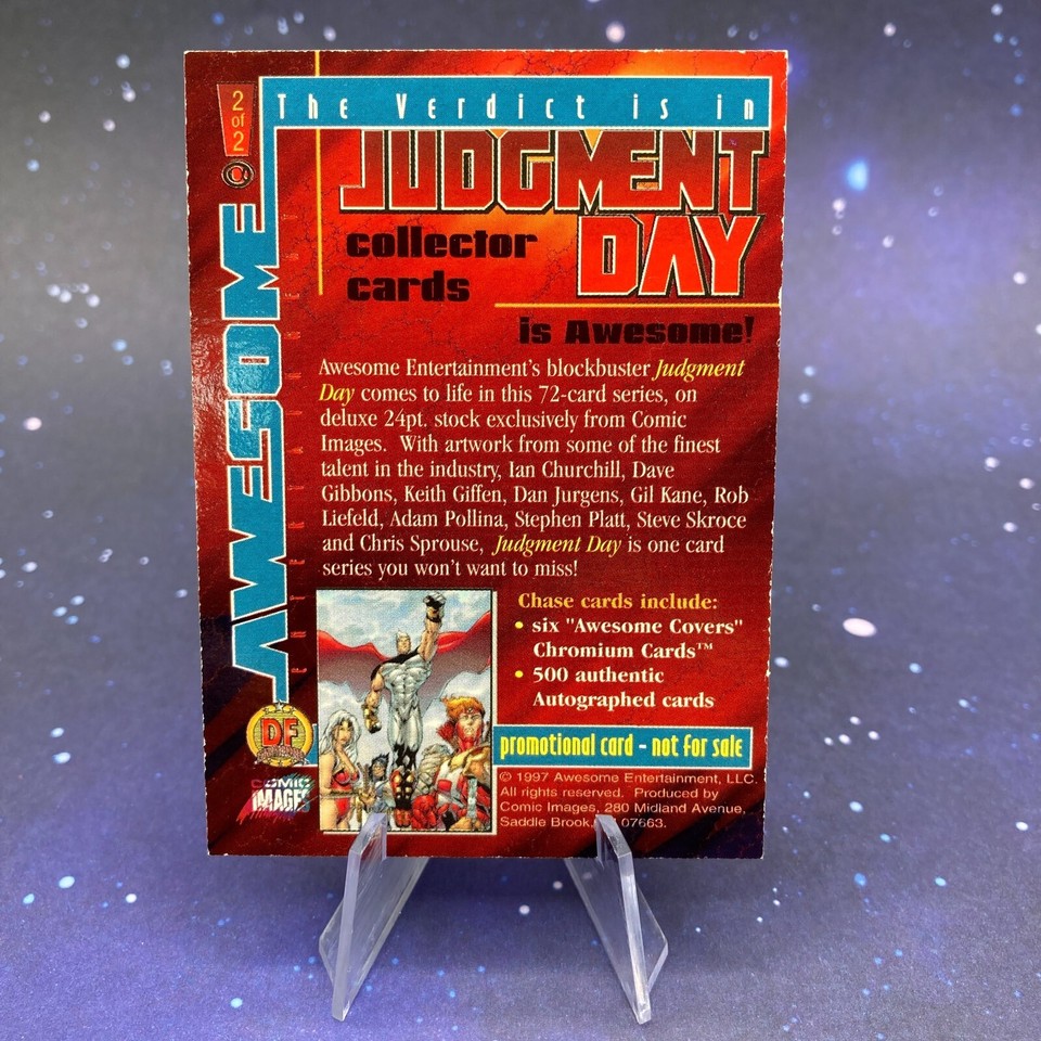 1997 Comic Images Awesome Entertainment Judgement Day Promo Card 2 of 2 ...