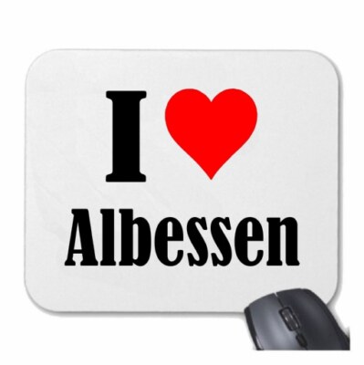 MOUSEPAD Mauspad I Love Albessen Ich Liebe Albessen | eBay.de