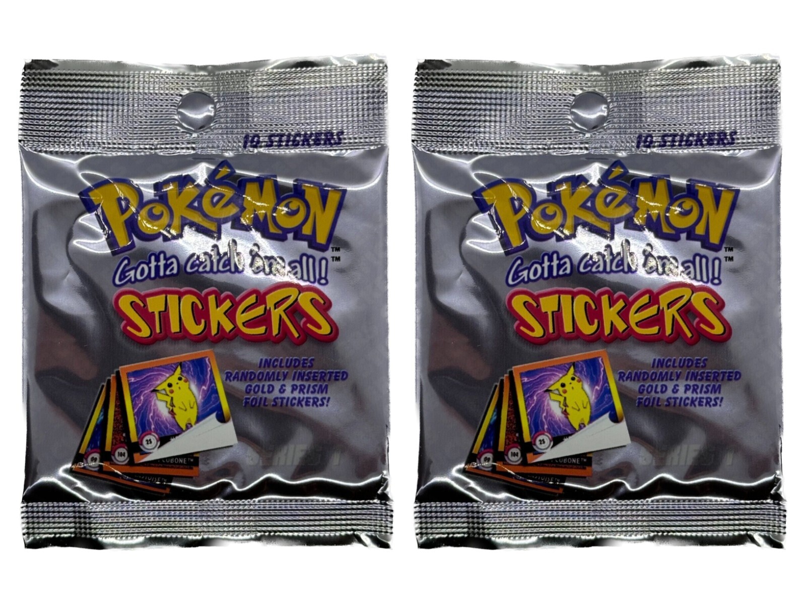1, 2, 3, 4, 5, 6, or 10 1999 Pokemon Artbox Stickers Series 1 Booster ...
