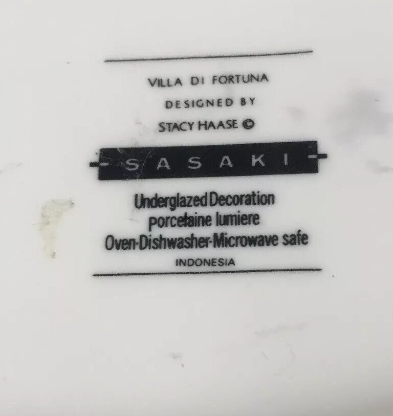 Sasaki Villa di Fortuna by Stacy Haase Gravy Boat | eBay