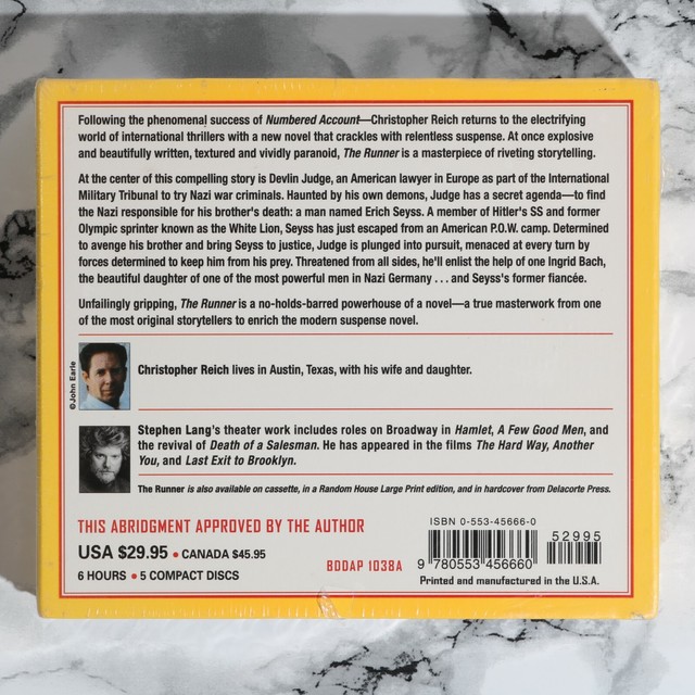 The Runner by Christopher Reich (2000, Compact Disc, Abridged edition ...