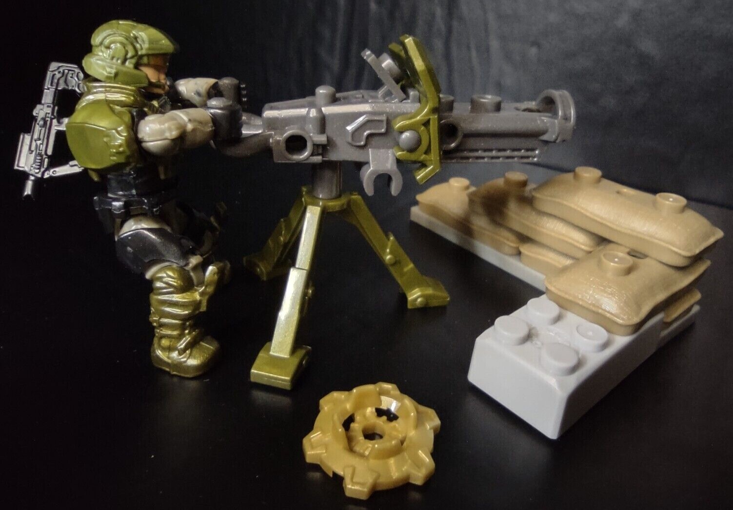 Mega Construx Halo Marine Heavy Machine Gun Turret, MSG, Trip Mine ...