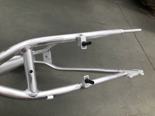 Brushed Alum 2.4L Gas Frame, Gas Tank Built In W/Petcock- Gas Motorized ...