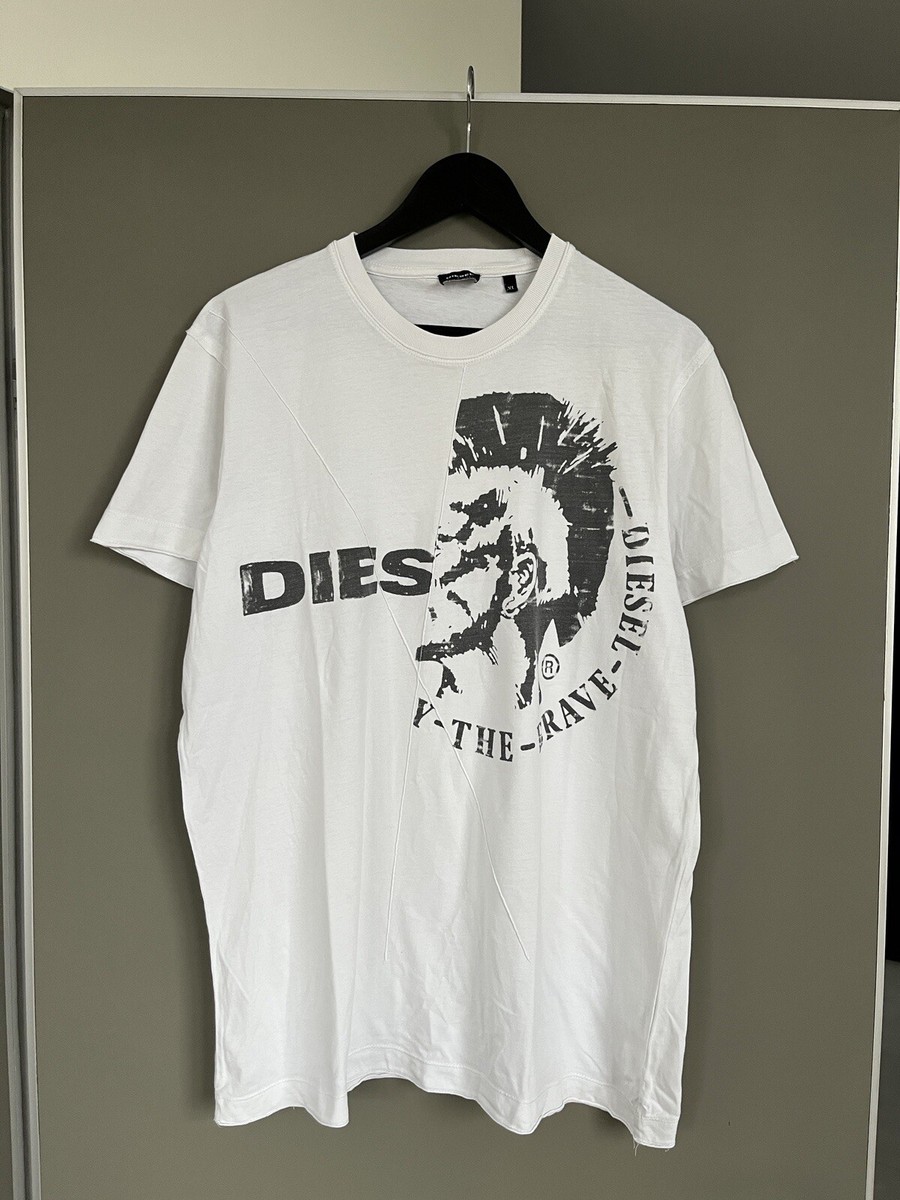 Diesel Mohawk Logo MEN'S DIESEL T DIEGO FO Mohawk Logo T Shirt S NEW