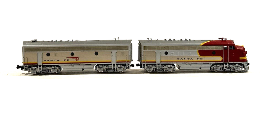 N Scale Brass Key Imports Santa Fe AT&SF EMD F-3 A&B Diesels Both ...