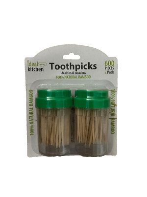 600Pcs Tooth Picks Double Pointed Oral Care Toothpick Appetizer Sticks ...