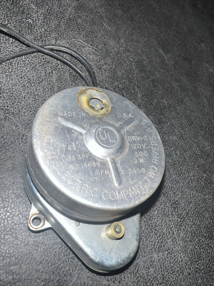 Paragon DRV-2 Timer Motor 1/60 RPM, 120V, 60Hz 3W, No. 14686, X-2458 | eBay