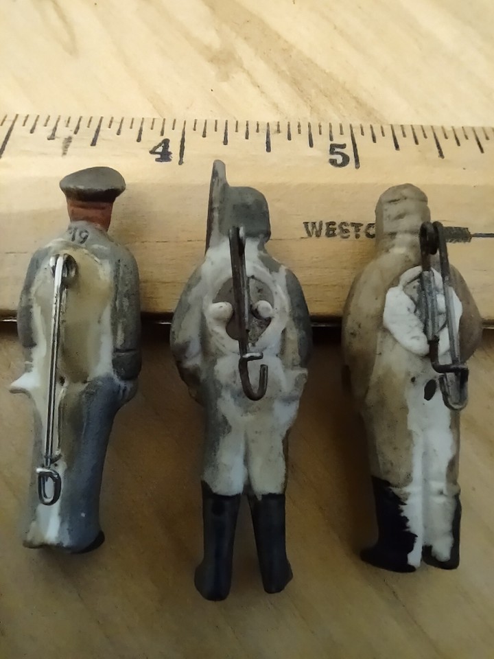German WW II Porcelain Soldier Pins - Set Of 3 | eBay
