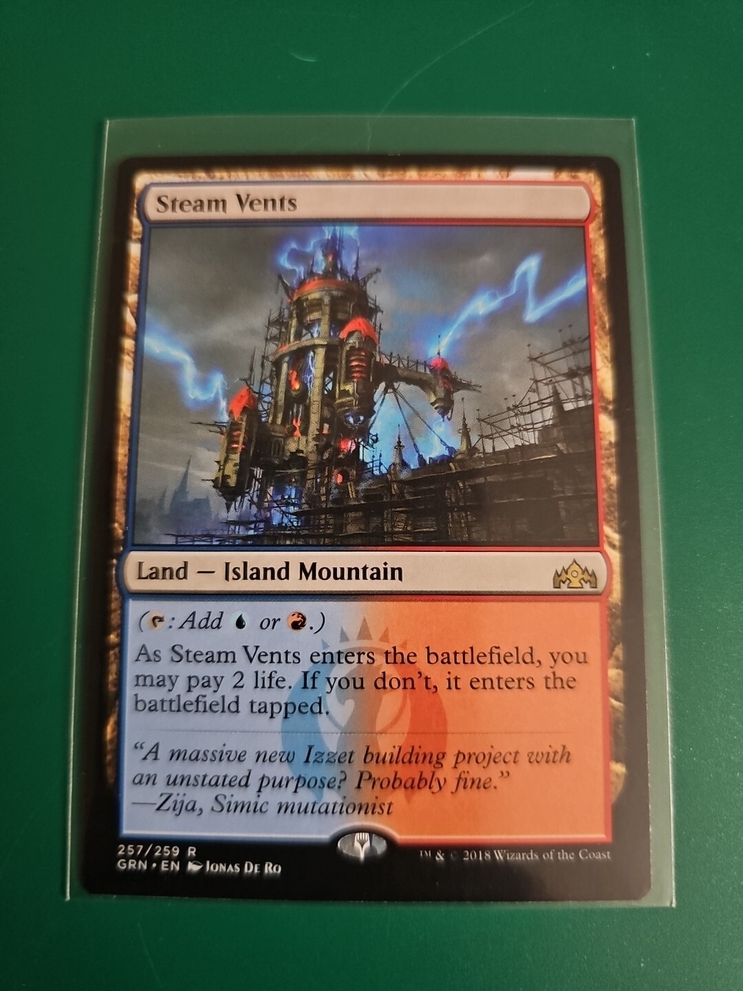 MTG Steam Vents Guilds of Ravnica (257/259) Regular English Shock Land ...