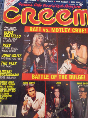 Kiss, Ratt, Motley Crue - Creem Magazine 1985 | eBay