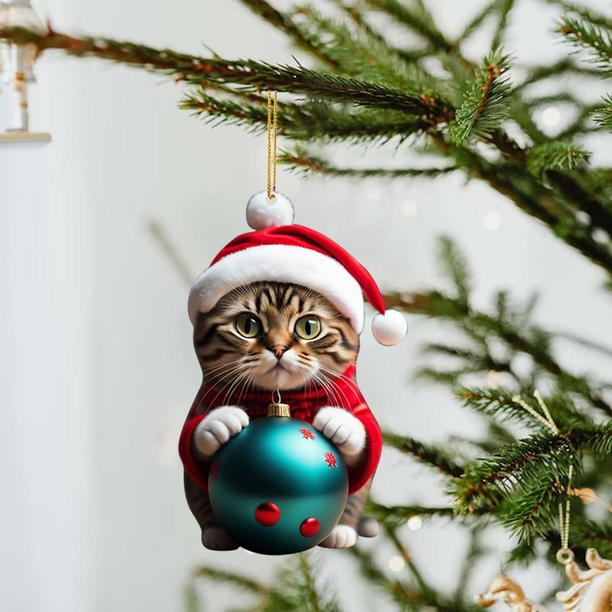 Funny Cat Christmas Tree