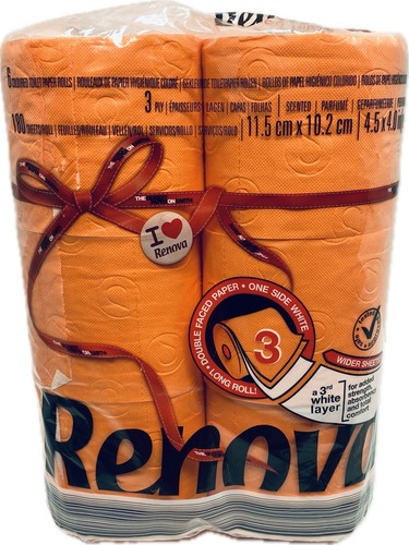 Renova Colored Toilet Paper 6 Jumbo Rolls/Pack 3-Ply"The Sexiest Paper ...