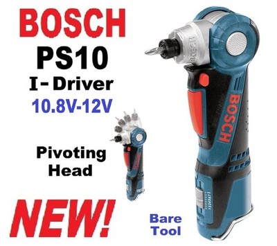 BOSCH PS10 12V Volt Li-Ion 1/4" Hex Pivot Head I-DRIVER (Tool Only ...