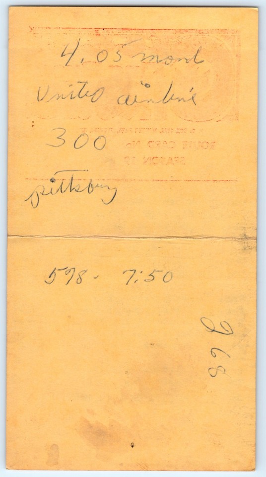 King Bros 3 Ring Circus Route Card No 7 1975 Weirton WV Pittsburgh ...