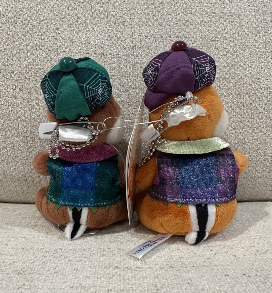 NWT Disney CHIP AND DALE 2018 Halloween Plush Keychain Badge Tokyo ...