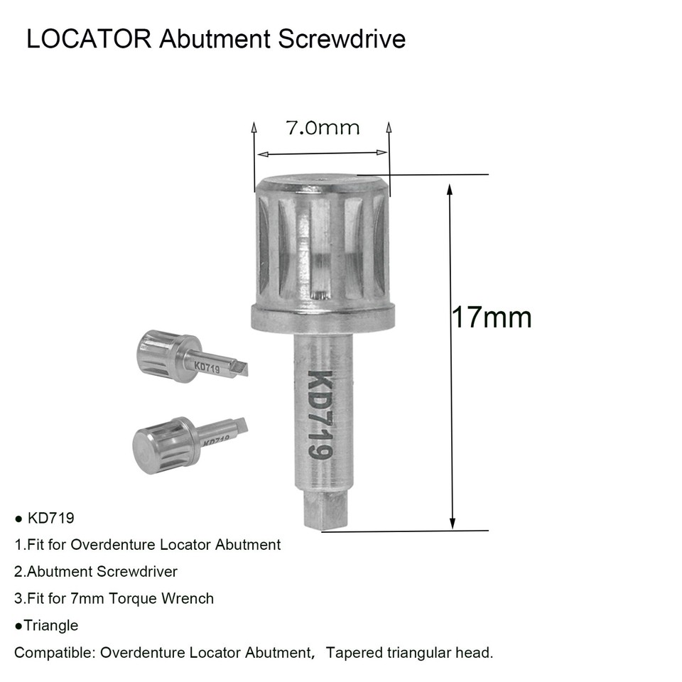 Dental Hex Driver for Locator Abutment Universal Ratchet Torque Wrench ...