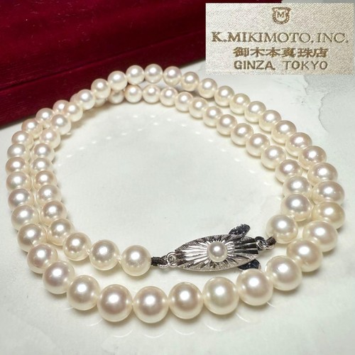 [Exquisite Pearl] MIKIMOTO Akoya Pearl with Aurora Luster, 5.6-5.8mm | eBay