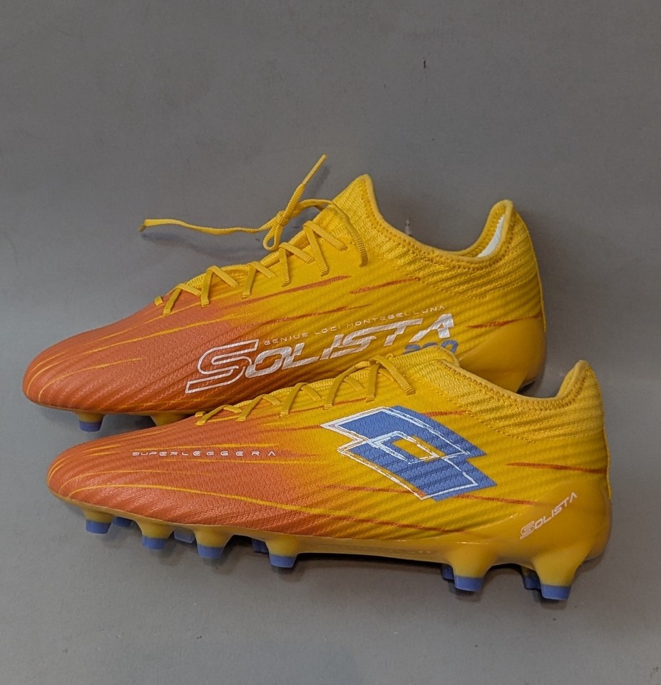 Lotto Solista 200 IX FG Soccer Cleats Mens 10 Ray Yellow Orange 221353 ...