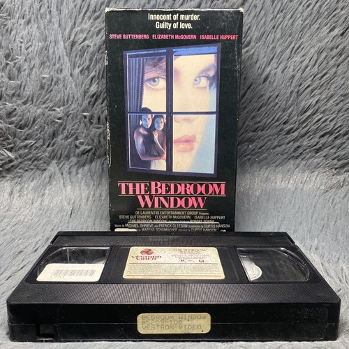 The Bedroom Window VHS 1987 Vestron Steve Guttenberg Isabelle Huppert ...