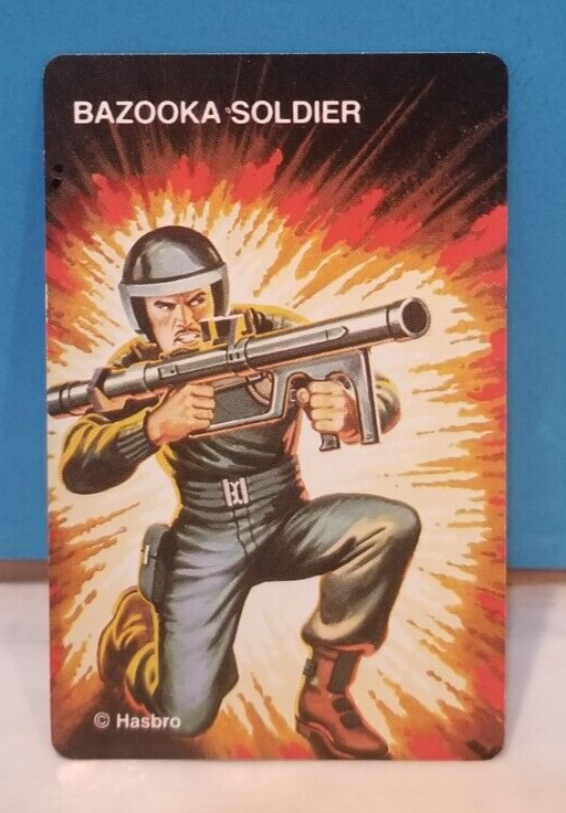 💥 1982 ZAP GI JOE Bazooka Soldier 1st Print Rc Card code B 💥 | eBay