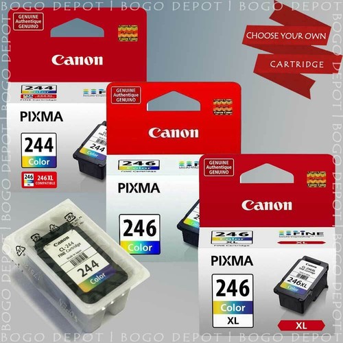 Genuine Canon Color Ink Cartridge CL 244 246 246XL XL TR4522 MG2522 ...