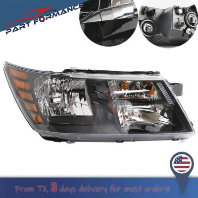 Headlight For 2014-2020 Dodge Journey Right Assembly With Black Trim ...