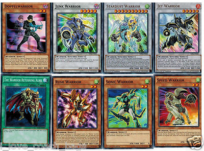 Jet Warrior 8-Card Set: Stardust, Doppelwarrior, Junk, Rush, Sonic ...
