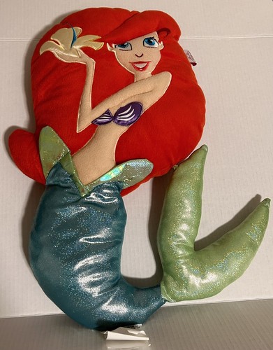 Disney Princess Ariel The Little Mermaid Plush Pillow Stuffed Toy 22 ...