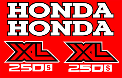 XL 250S 1980 Tank and Side Cover Decals | eBay