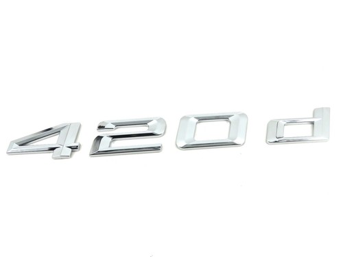Genuine New BMW 420d BOOT BADGE Rear Emblem 4 Series 2013+ F32 F33 F34 ...