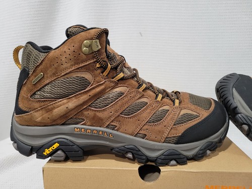 Merrell J035839 Moab 3 Mid Waterproof Hiking Boots for Men - Earth ...