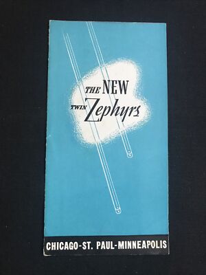Burlington railroad the new twin zephyrs brochure | eBay