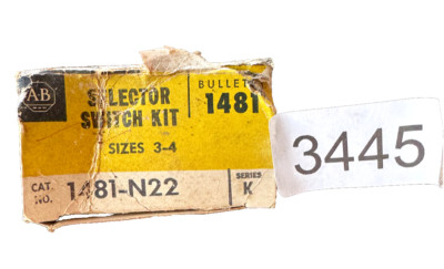 Allen-Bradley 1481-N22 Selector Switch Kit Series K | eBay
