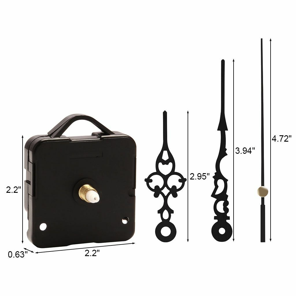 Replacement Wall Clock Quartz Movement Mechanism Hands DIY Repair Parts ...