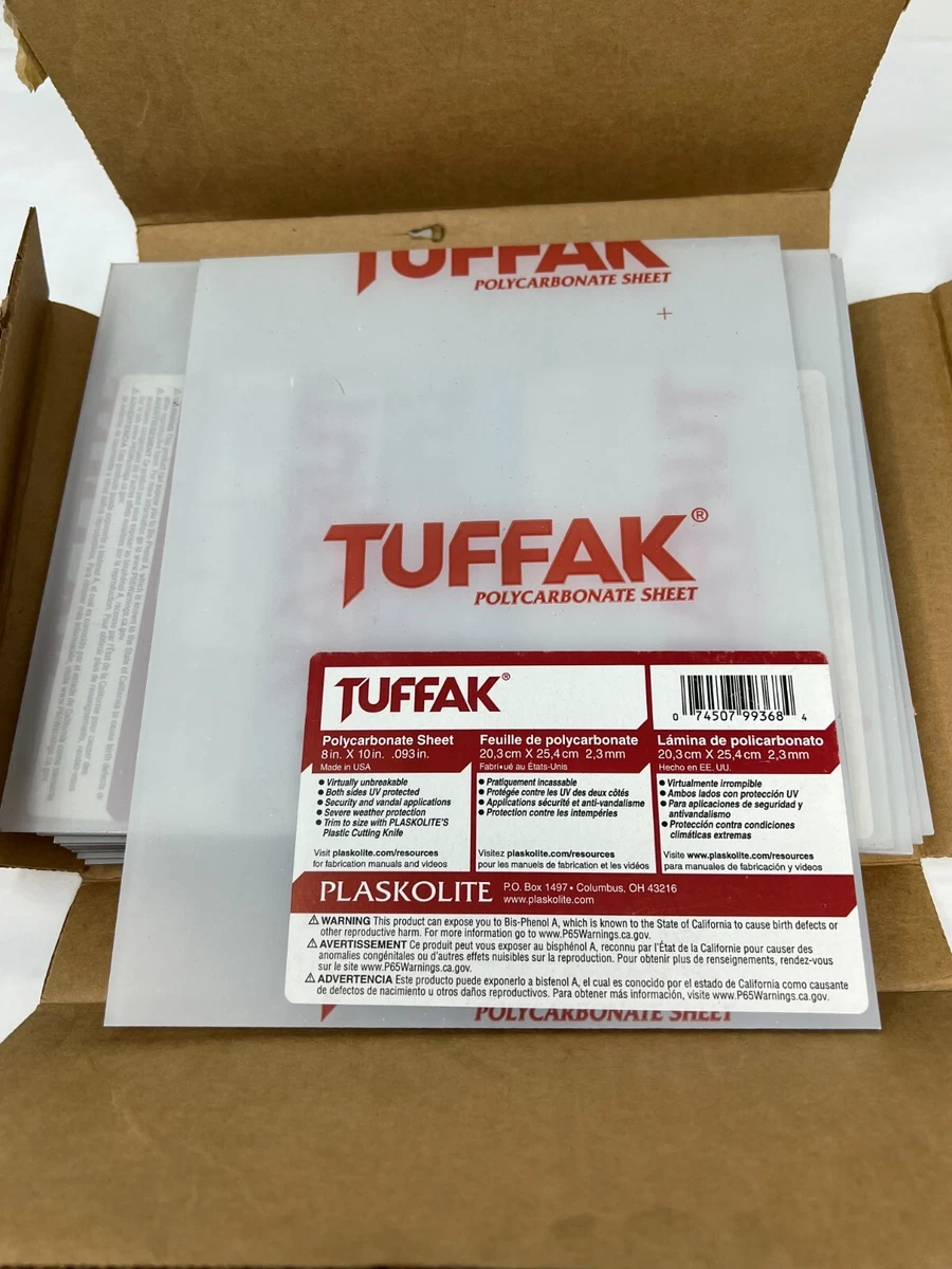 Virtually Unbreakable Plastic Sheet Changes Name To Tuffak, 43% OFF