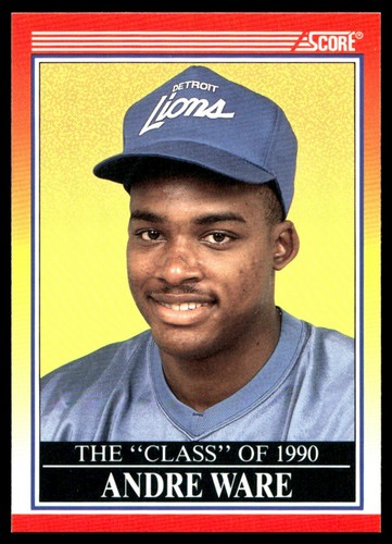 1990 Score Andre Ware Detroit Lions #607 | eBay