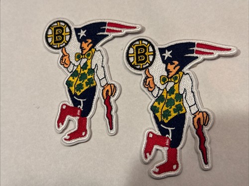 2 BOSTON PRIDE Celtics Red Sox Patriots Bruins Embroidered Iron On ...