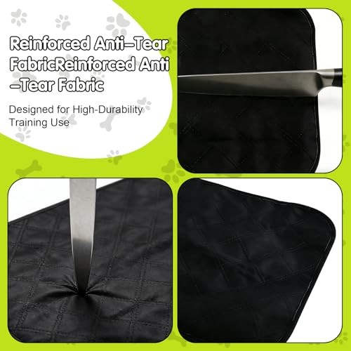 Chew Proof Dog Crate Pad, Indestructible Dog Bed with Military-Grade ...