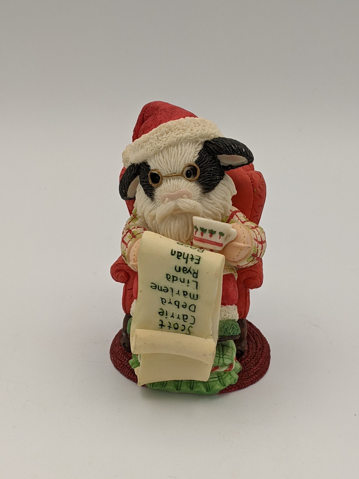 Mary's Moo Moos Santa Figurine Ho Ho Holy Cow! You've Been Good" Enesco ...