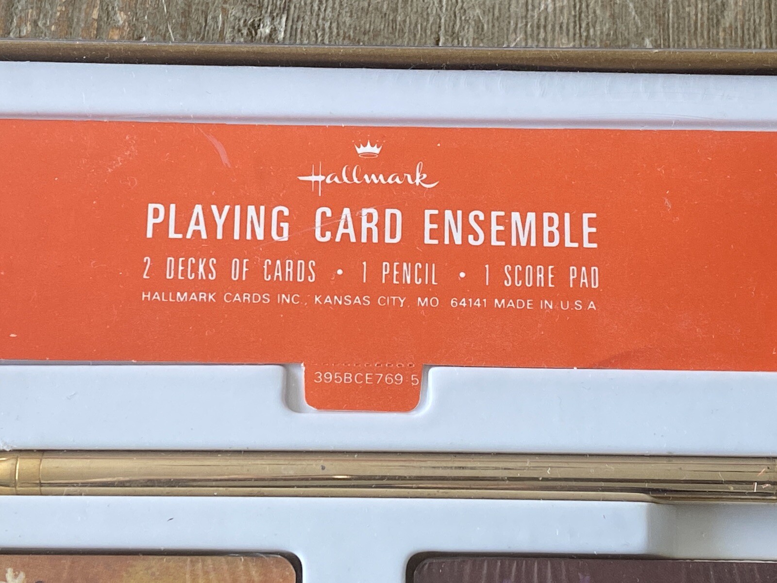 Vtg Hallmark Bridge Ensemble Playing Card Set Complete 2 Decks Score ...