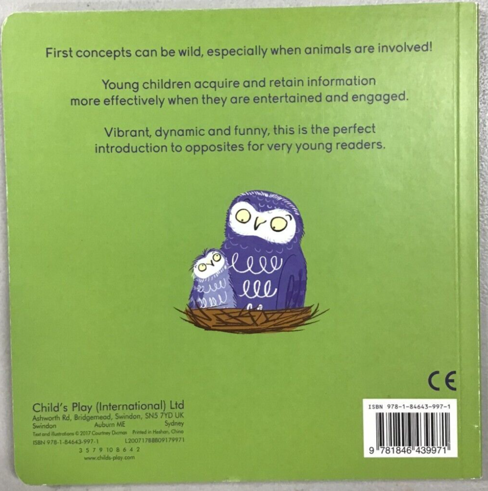 Wild! Opposites (Wild! Concepts) Board book by Courtney Dicmas - NEW ...