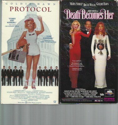Goldie Hawn VHS PROTOCOL & DEATH BECOMES HER VHS Very RARE Excellent | eBay
