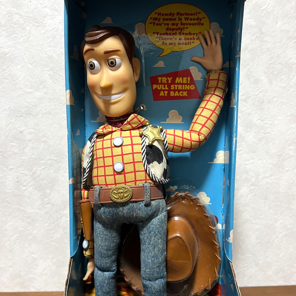 Disney Toy Story PULL-STRING TALKING WOODY Official Figure PIXAR ...