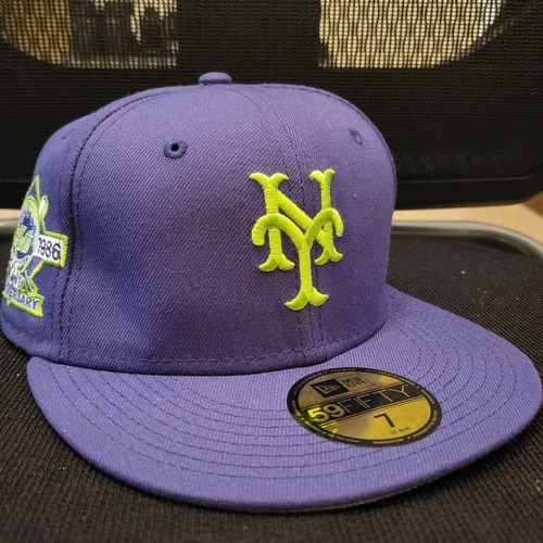 New York METS Purple Run DMC 25TH Anniversary Patch Green 59FIFTY ...