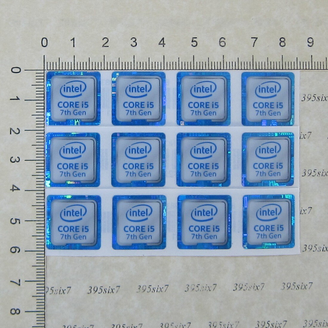 Laptop PC Processor Sticker (1st 3rd 4th 6th 7th 8th 9th 10th Gen) x 12 ...