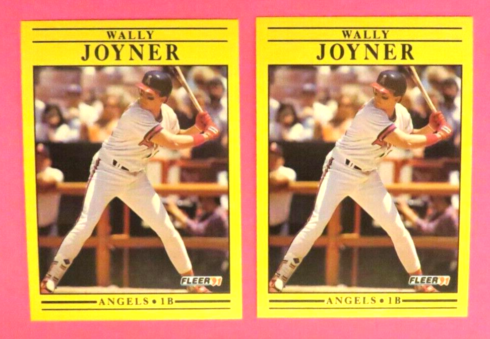2 - 1991 Fleer, California Angels - WALLY JOYNER | eBay